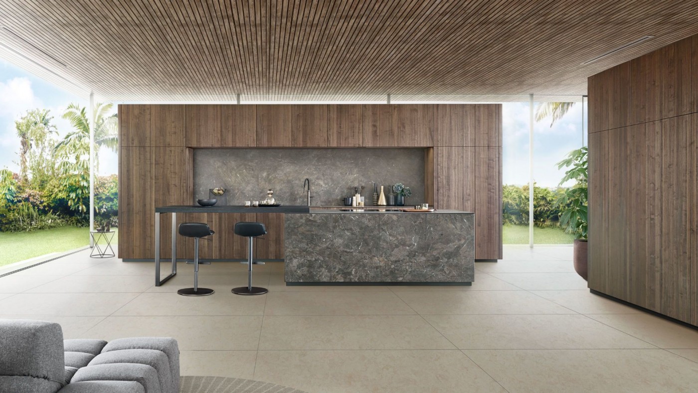 LEICHT by Elan Kitchen BOSSA Walnut - Elan Kitchens